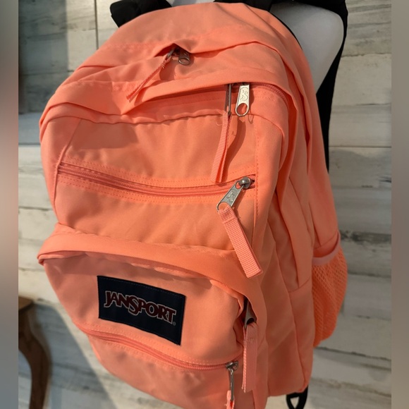 Jansport | Bags | Jansport Peach Neon Laptop Backpack | Poshmark
